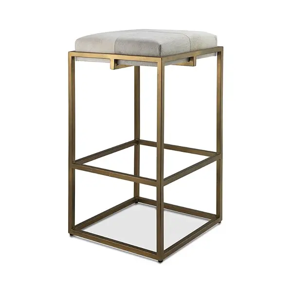 JAMIE YOUNG CO. Shelby Hide Bar Stool - Cream