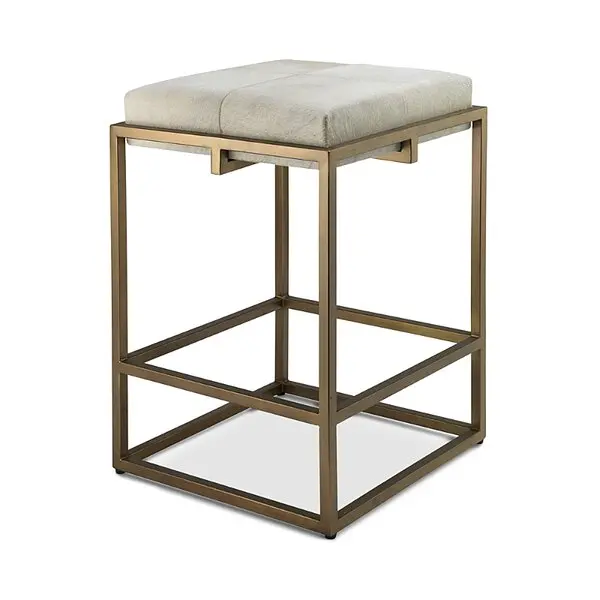 JAMIE YOUNG CO. Shelby Hide Counter Stool - Cream