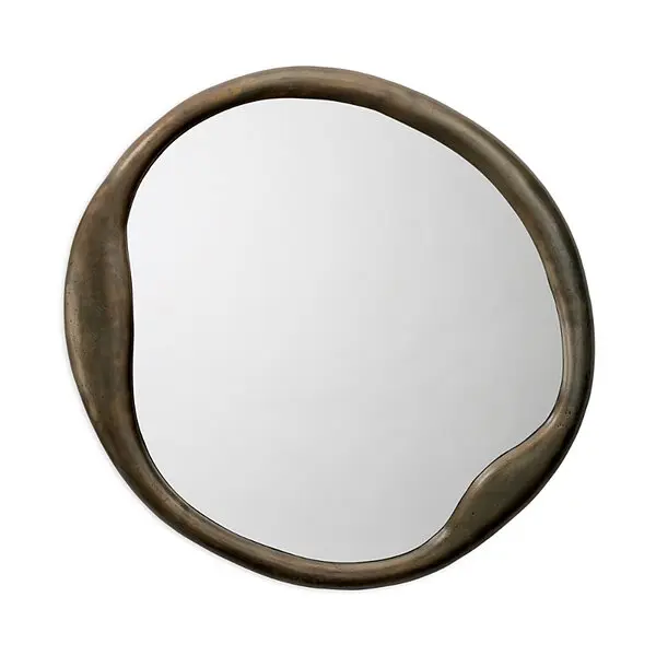 JAMIE YOUNG CO. Organic Metal Round Wall Mirror - Antique Brass