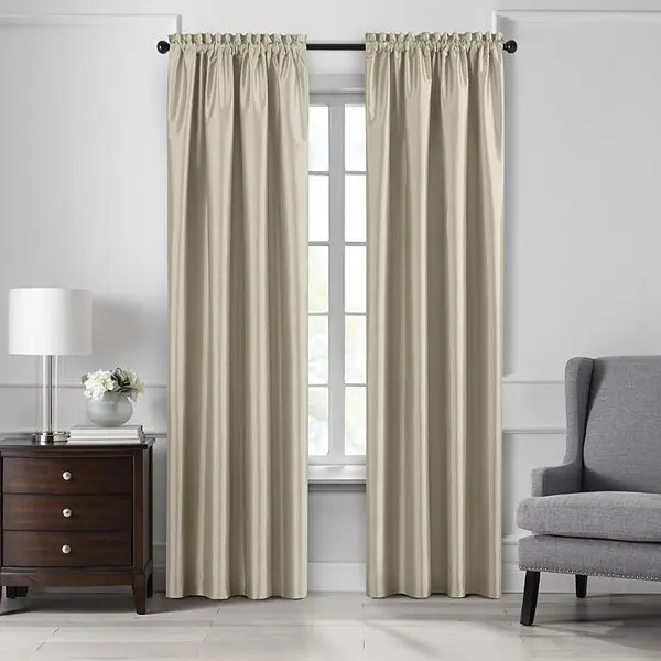 ELRENE HOME FASHIONS Colette Blackout Window Curtain, 52 X 84 - Ivory