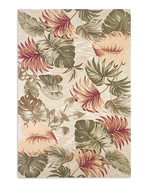 Kas Sparta Palm Leaves Area Rug, 3'6 X 5'6 - Beige