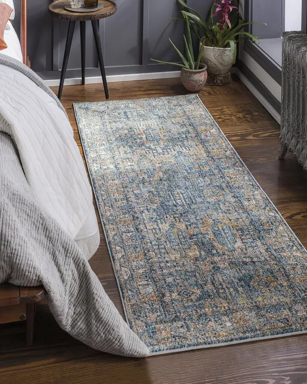 Livabliss Mirabel Mbe-2301 Runner Area Rug, 2'7 X 7'3 - Navy