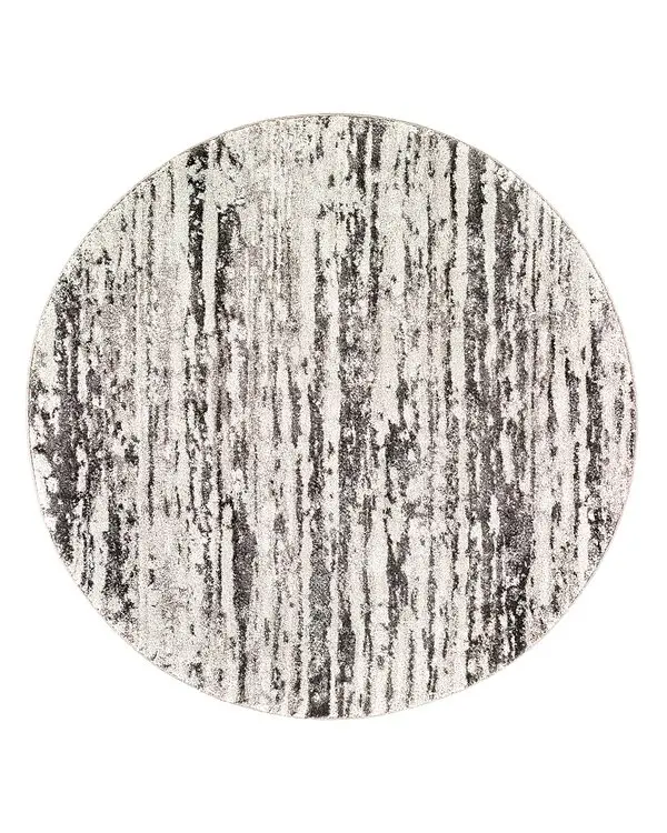 Livabliss Venice Vne-2301 Round Area Rug, 5'3 X 5'3 - Gray
