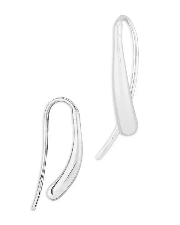 Bloomingdale'S 14k Gold Wire Drop Earrings - White