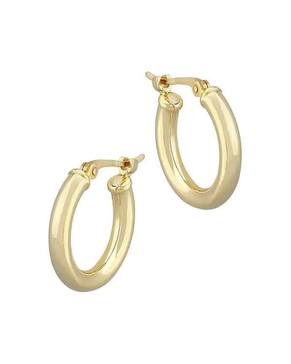 Bloomingdale'S 14k Yellow Small Tube Hoop Earrings - Gold