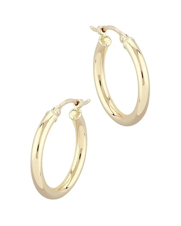 Bloomingdale'S 14k Yellow Small Tube Hoop Earrings - Gold
