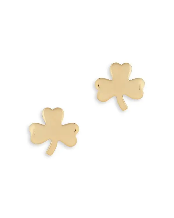Bloomingdale'S Small Clover Stud Earrings - Gold