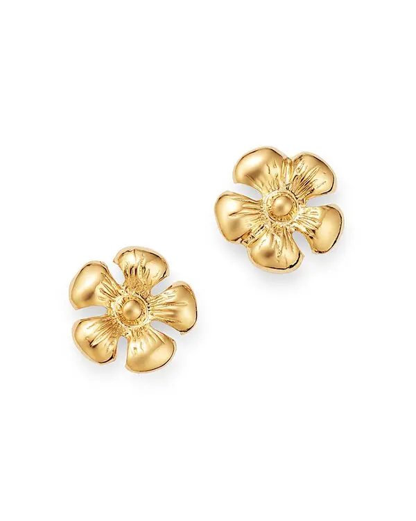 MOON & MEADOW 14k Yellow Daisy Stud Earrings - Gold