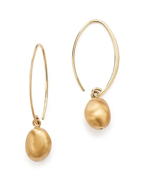 Bloomingdale'S 14k Yellow Satin Drop Threader Earrings - Gold