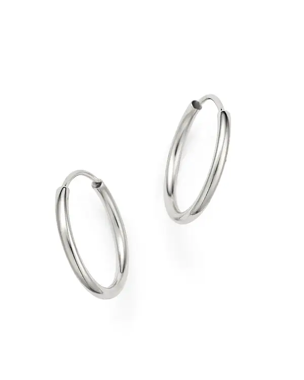 Bloomingdale'S 14k Endless Hoop Earrings - White Gold