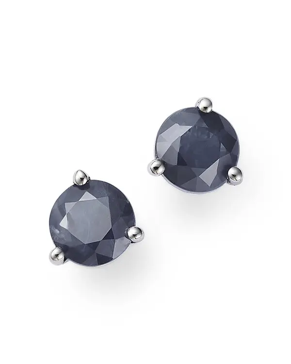 Bloomingdale'S Sapphire Stud Earrings In 14k White Gold - Blue