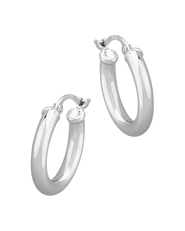 Bloomingdale'S Small 14k Gold Hoop Earrings - White