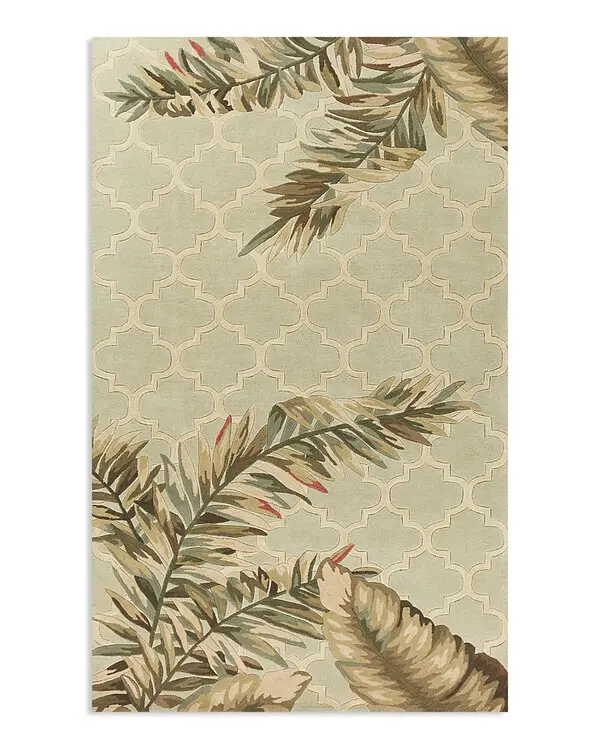 Kas Sparta Tropical Mosaic Area Rug, 5'3 X 8'3 - Green