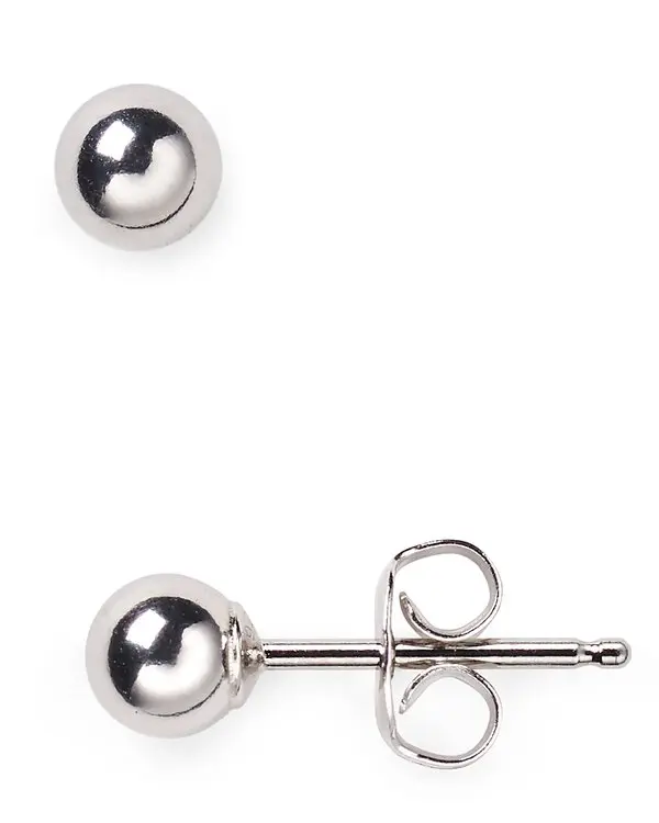 Aqua Sterling Stud Earrings - Silver