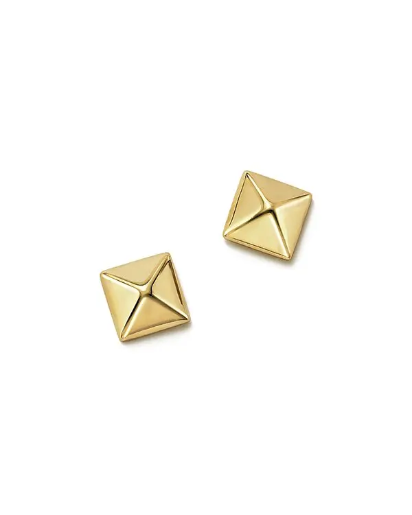 Bloomingdale'S 14k Yellow Pyramid Stud Earrings - Gold