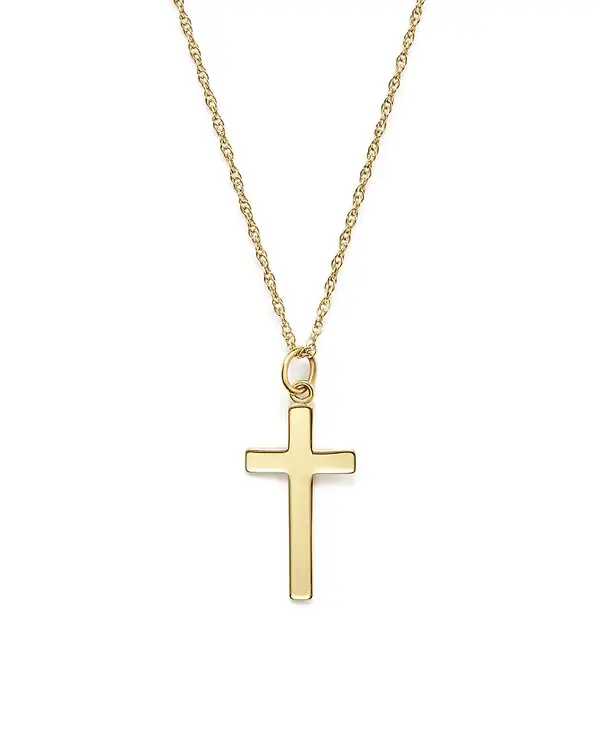 Bloomingdale'S 14k Yellow Cross Necklace - Gold
