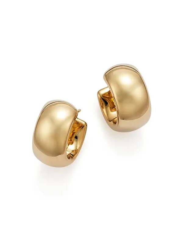 Bloomingdale'S 14k Yellow Polished Hoop Earrings - Gold