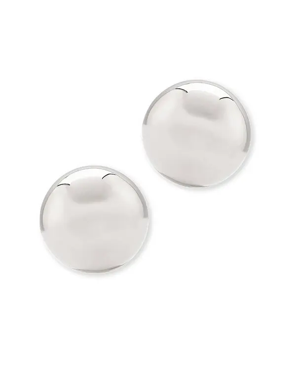 Bloomingdale'S 14k Gold Ball Stud Earrings - White