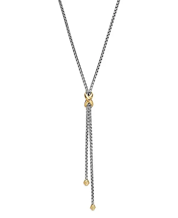 David Yurman Petite X Lariat Necklace - Multi