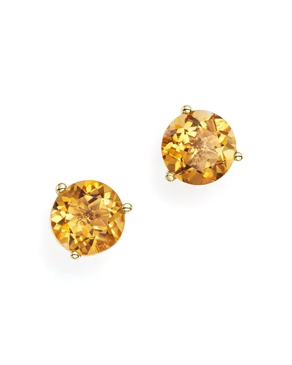 Bloomingdale'S Citrine Stud Earrings - Orange/gold