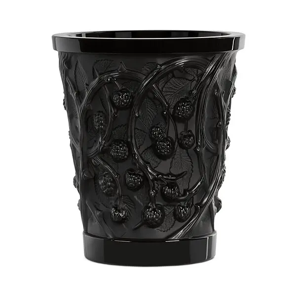 Lalique Mures Vase - Black
