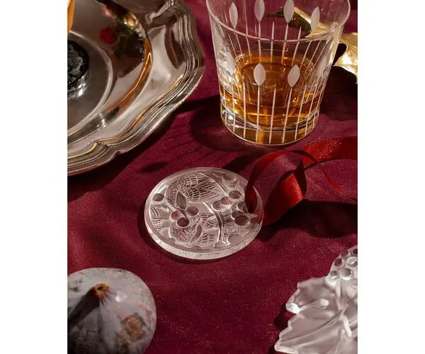 Lalique Merles Raisins Christmas Ornament
