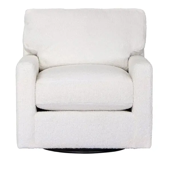 MAX HOME Jules Swivel Chair - Persian Lamb Ivory