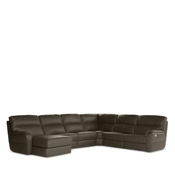GIUSEPPE NICOLETTI Grazia 6 Piece Reclining Sectional - Torello -taupe