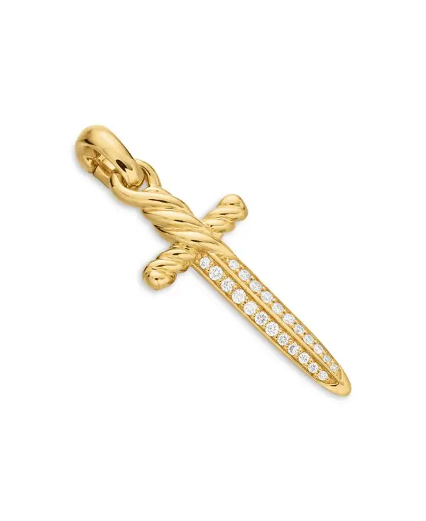 David Yurman 18k Yellow Petrvs Dagger Amulet - Gold