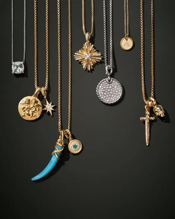 David Yurman 18k Yellow Petrvs Dagger Amulet - Gold