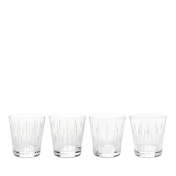 Lalique Lotus Tumblers, Set Of 4 - Clear