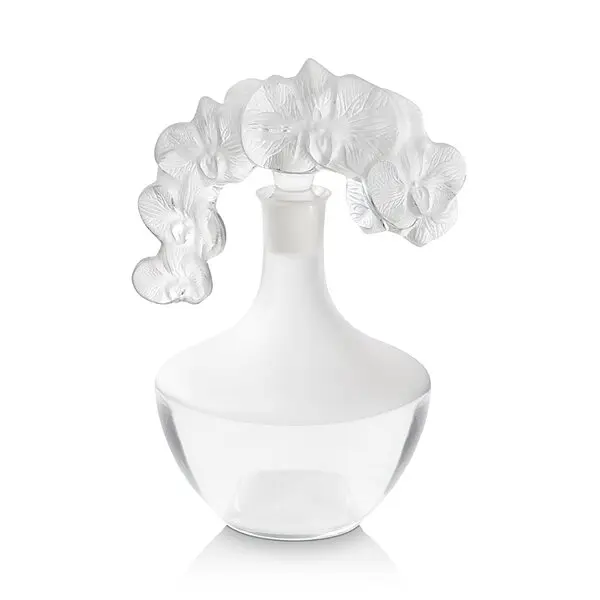 Lalique Orchidee Decanter, Numbered Edition - White