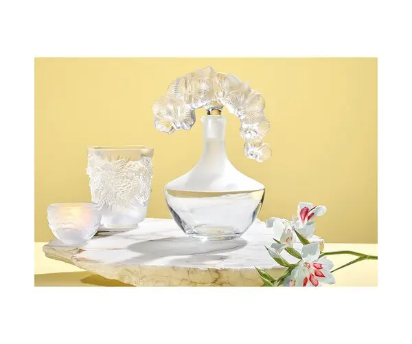 Lalique Orchidee Decanter, Numbered Edition