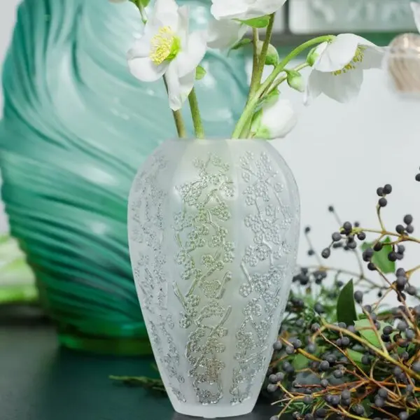 Lalique Sakura Vase, Large
