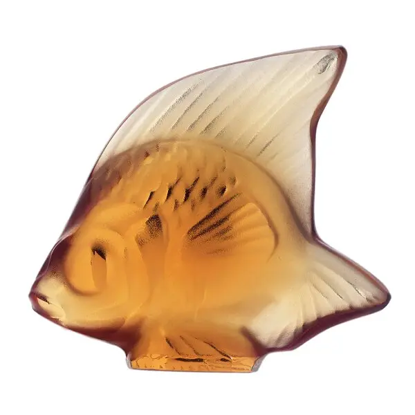 Lalique Classic Fish - Amber
