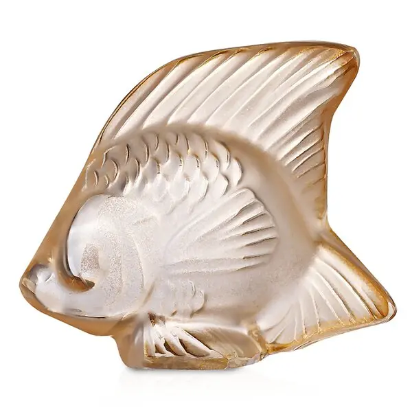 Lalique Classic Fish - Gold Luster
