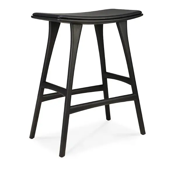 ETHNICRAFT Osso Counter Stool - Oak Black