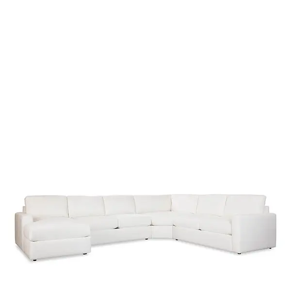 Bloomingdale'S Rory 4 Piece Sectional Sofa Exclusive - Kenley Snow