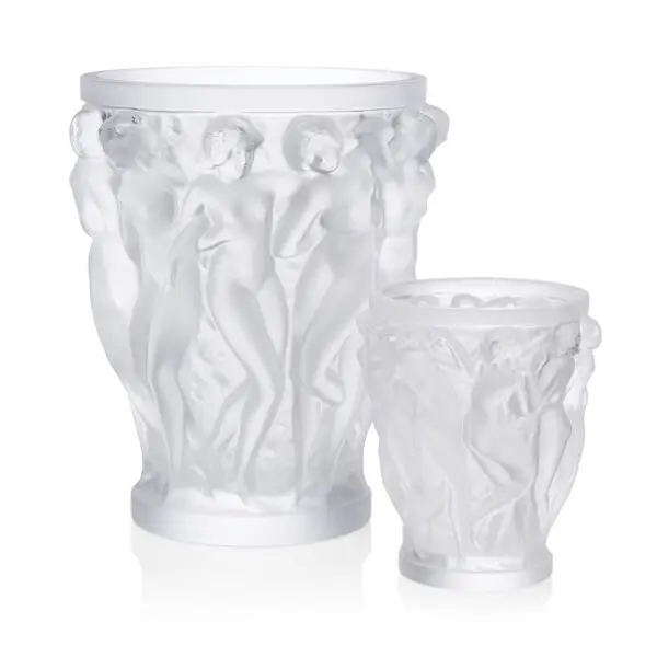 Lalique Small Bacchantes Vase - Clear