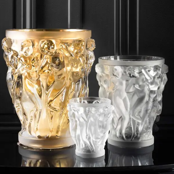 Lalique Small Bacchantes Vase - Clear