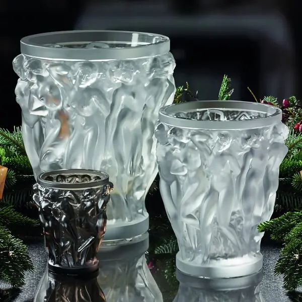 Lalique Small Bacchantes Vase - Clear