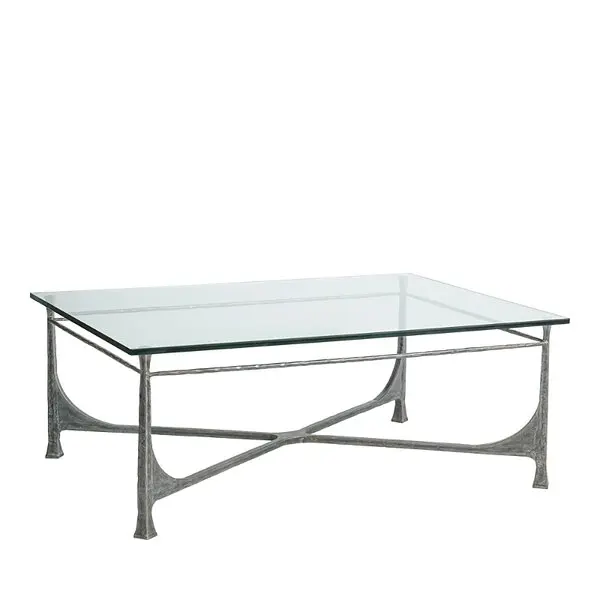 ARTISTICA Bruno Rectangular Cocktail Table - Silver