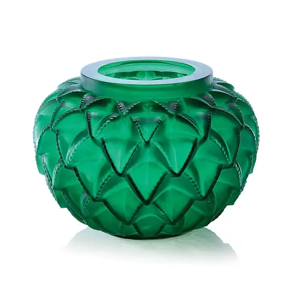 Lalique Languedoc Vase - Green