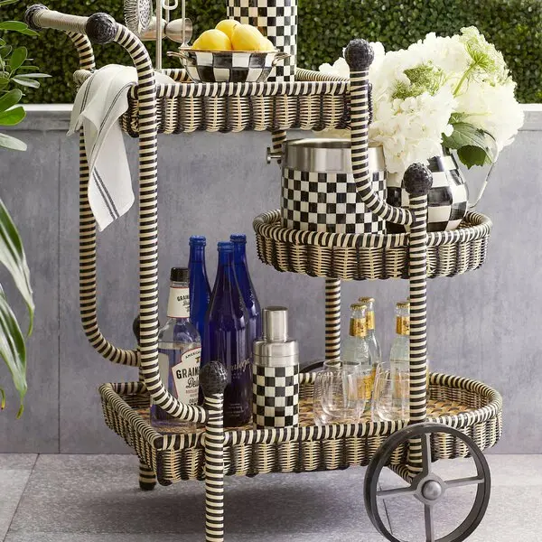 MACKENZIE-CHILDS Courtyard Bar Cart