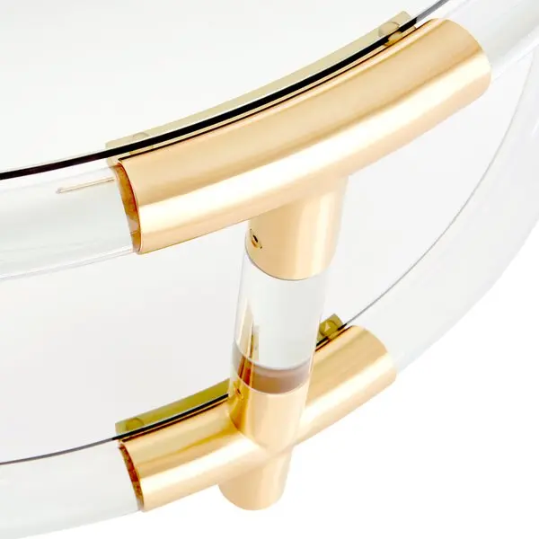 Jonathan Adler Jacques Round Acrylic Cocktail Table