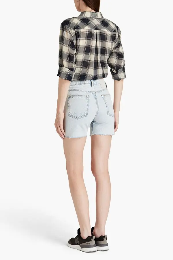 Rag & Bone Maya Distressed Denim Shorts