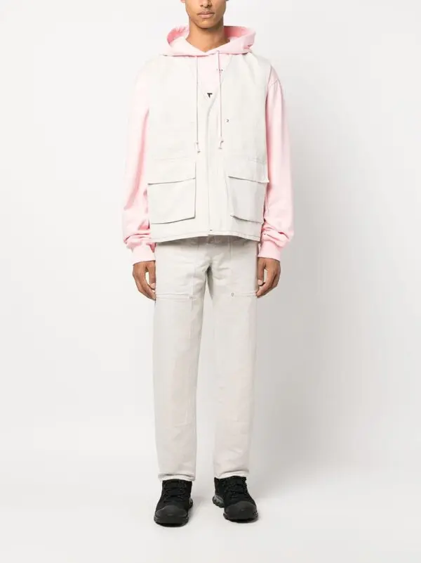 Helmut Lang Cotton-linen Cargo Gilet