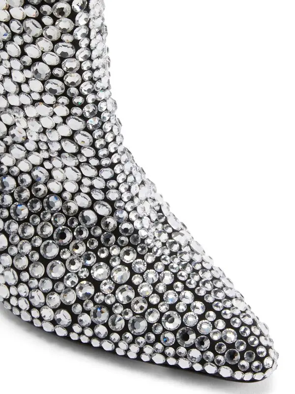 GIUSEPPE ZANOTTI Merissa Sparkle 105mm Boots - Silver