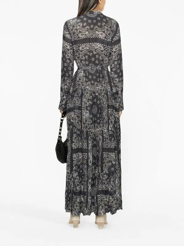 GOLDEN GOOSE Paisley-print Maxi Shirt Dress