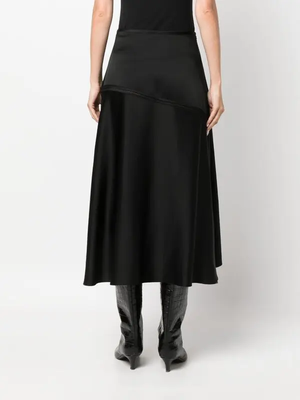 JIL SANDER Flared Midi Skirt - Black